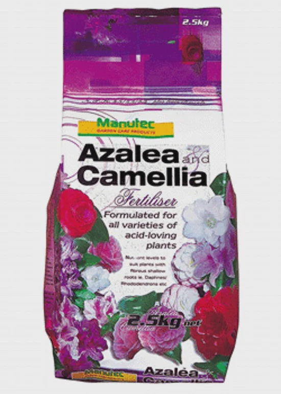 MANUTEC AZALEA & CAMELLIA FERTILISER 2.5kg – Narrogin Valley Stockfeed