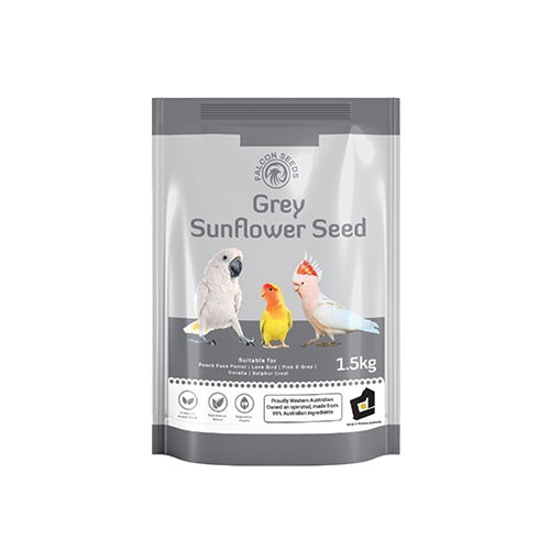 FALCON SEEDS BIRD GREY SUNFLOWER 1.5kg – Narrogin Valley Stockfeed