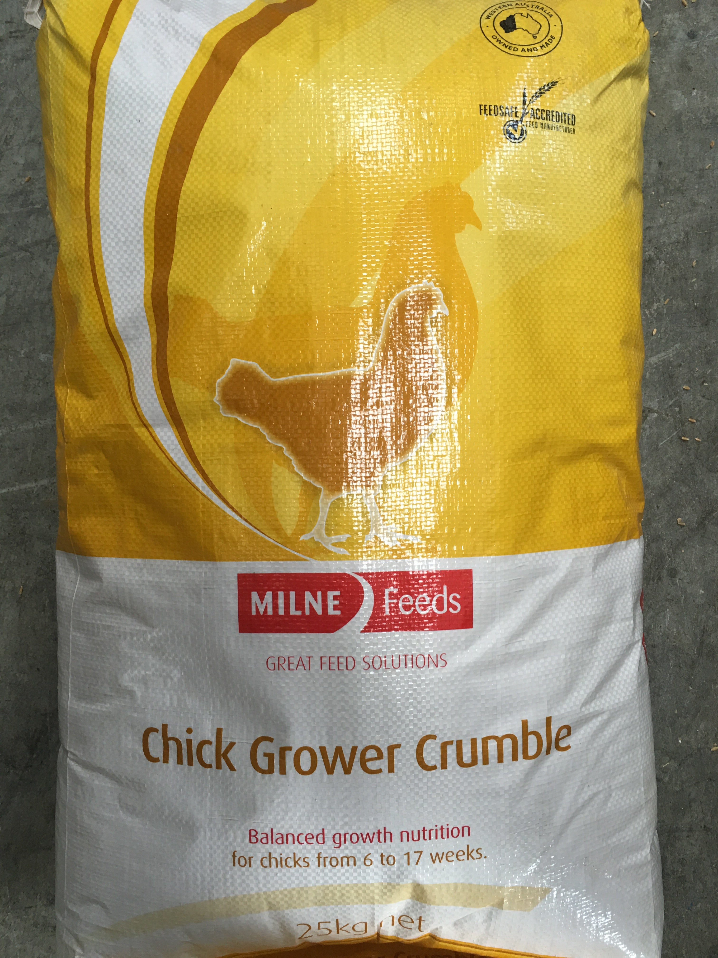 CHICK GROWER CRUMBLE 20KG – Narrogin Valley Stockfeed